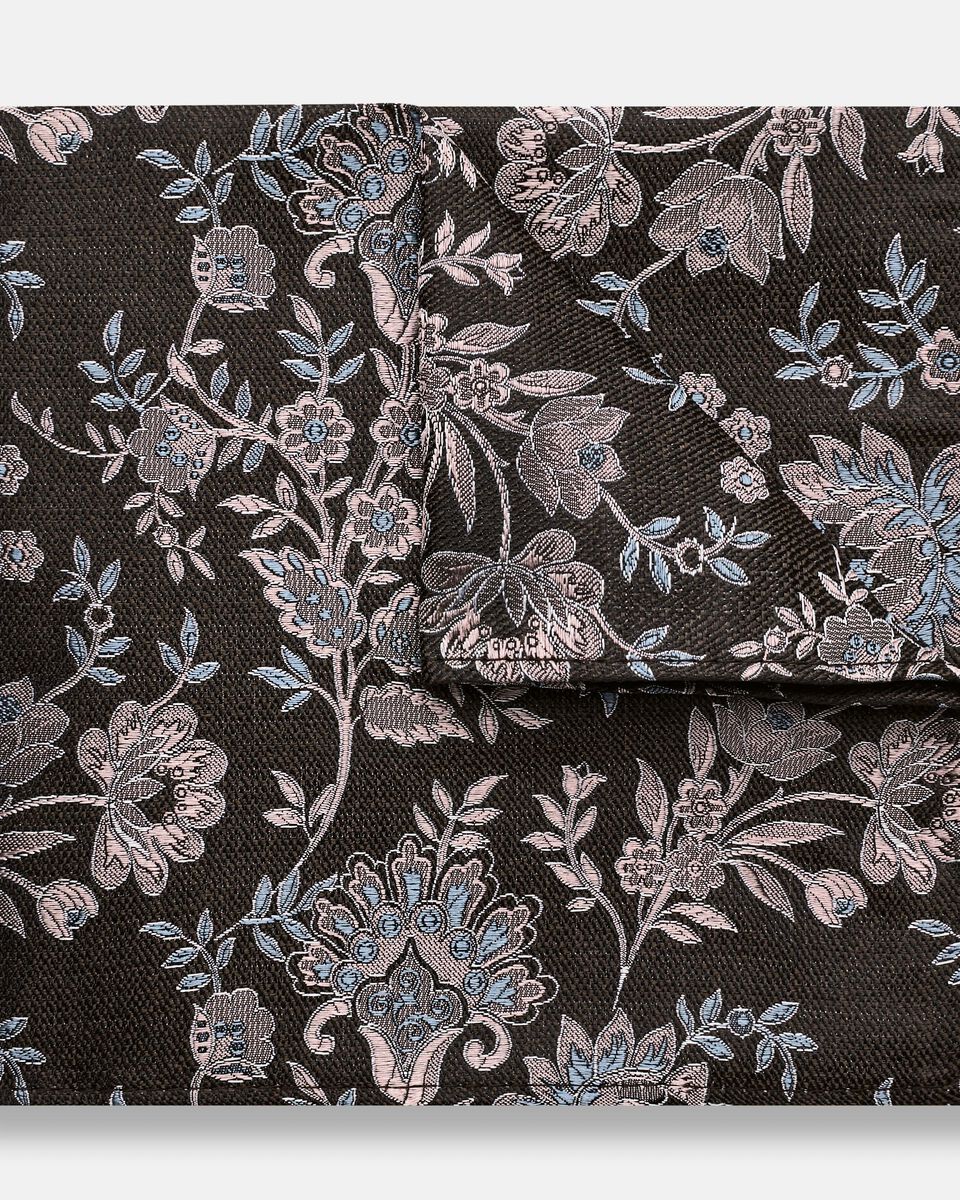 Silk Large Floral Pattern Pocket Square - Brown/Pink | Pocket Squares ... Silk Large Floral Pattern Pocket Square - Brown/Pink | Pocket Squares ...